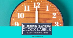 Clock Labels for Classroom Use to Help Students Learn to Tell Time ...