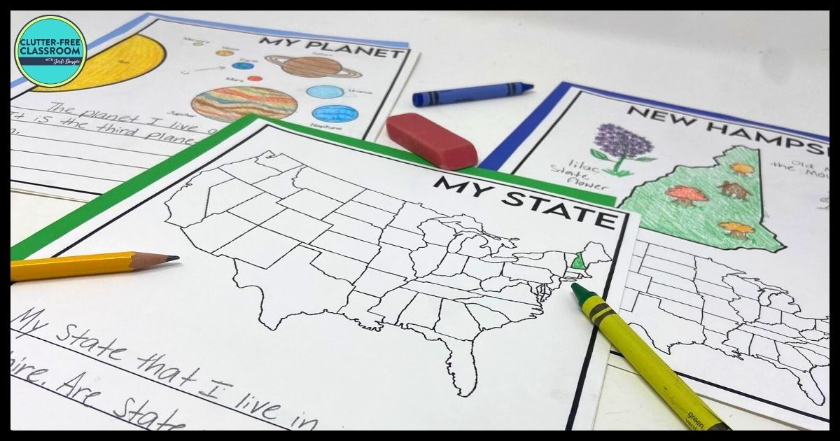 Me on the Map Activities and Printables for Elementary Teachers - 2024 ...