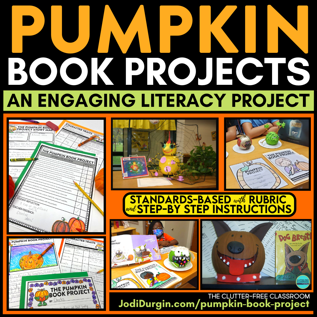 Pumpkin Character Book Report Project Ideas for Elementary Students ...
