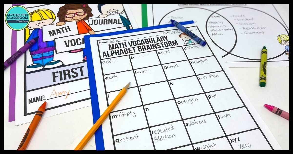 Teaching Elementary Math Vocabulary Using Math Word Walls in 2025 ...