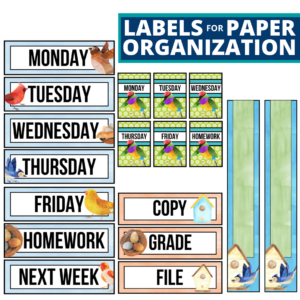 Bird Classroom Theme Ideas | Clutter-Free Classroom | by Jodi Durgin