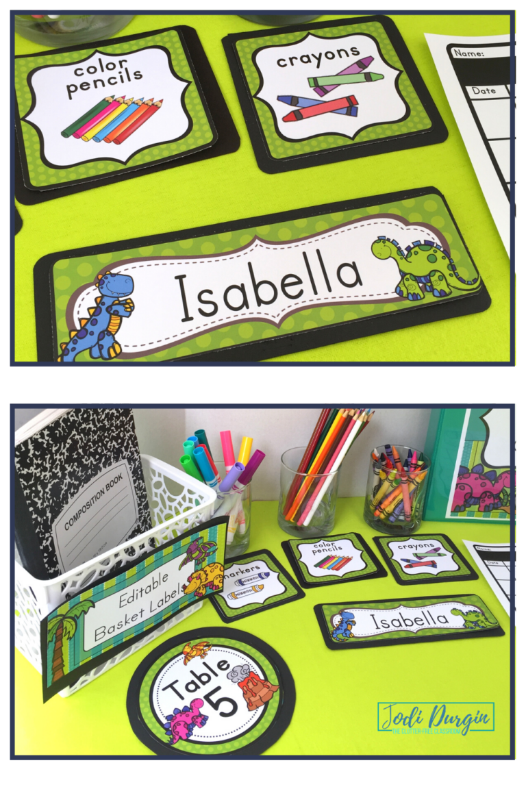 Dinosaur Themed Classroom Ideas - Clutter-Free Classroom | by Jodi Durgin