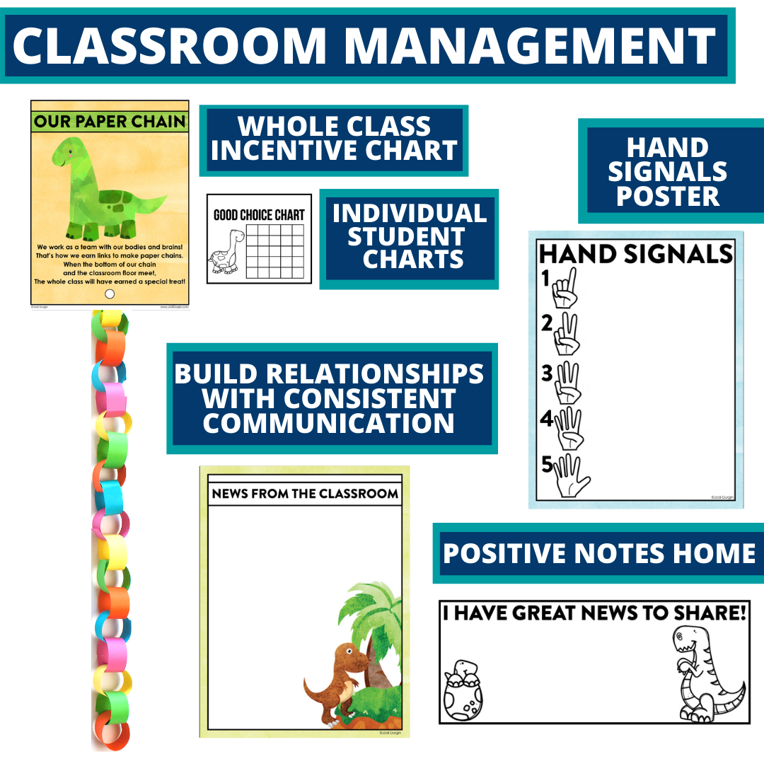 Dinosaur Themed Classroom Ideas - Clutter-Free Classroom | by Jodi Durgin