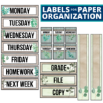 Eucalyptus Classroom Theme Ideas - Clutter-Free Classroom | by Jodi Durgin