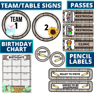 Farmhouse Classroom Theme Ideas | Clutter-Free Classroom | by Jodi Durgin