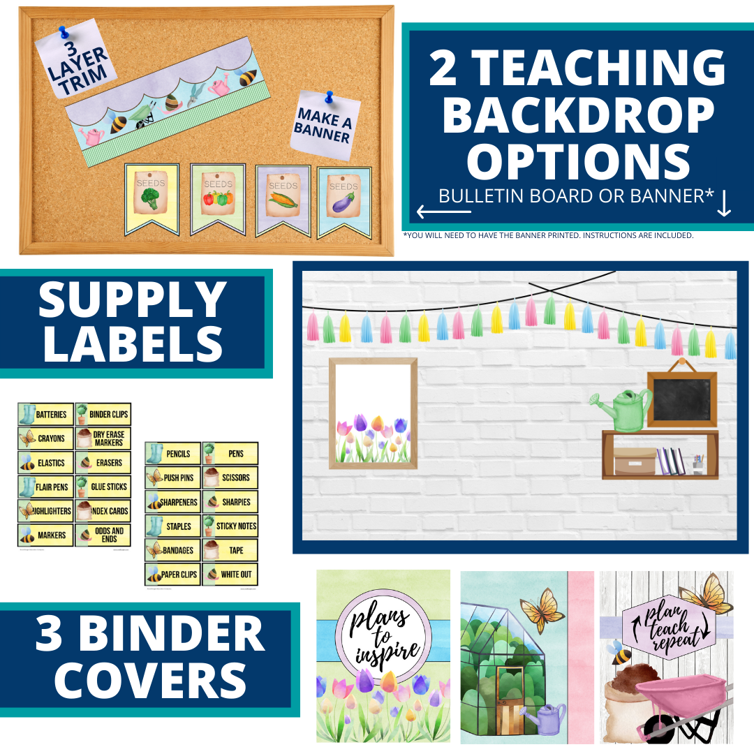 Garden Classroom Theme Ideas | Clutter-Free Classroom | by Jodi Durgin