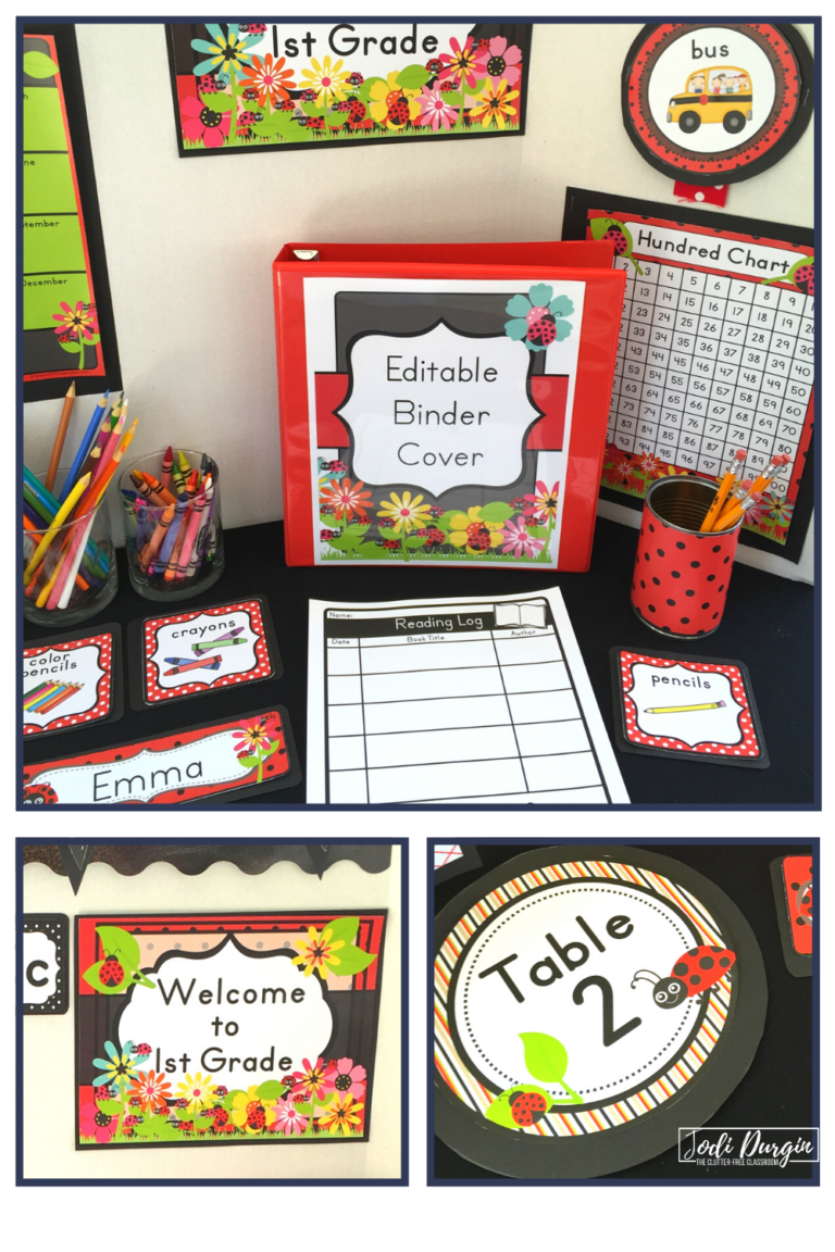 Ladybug Classroom Theme Ideas - Clutter-Free Classroom | by Jodi Durgin