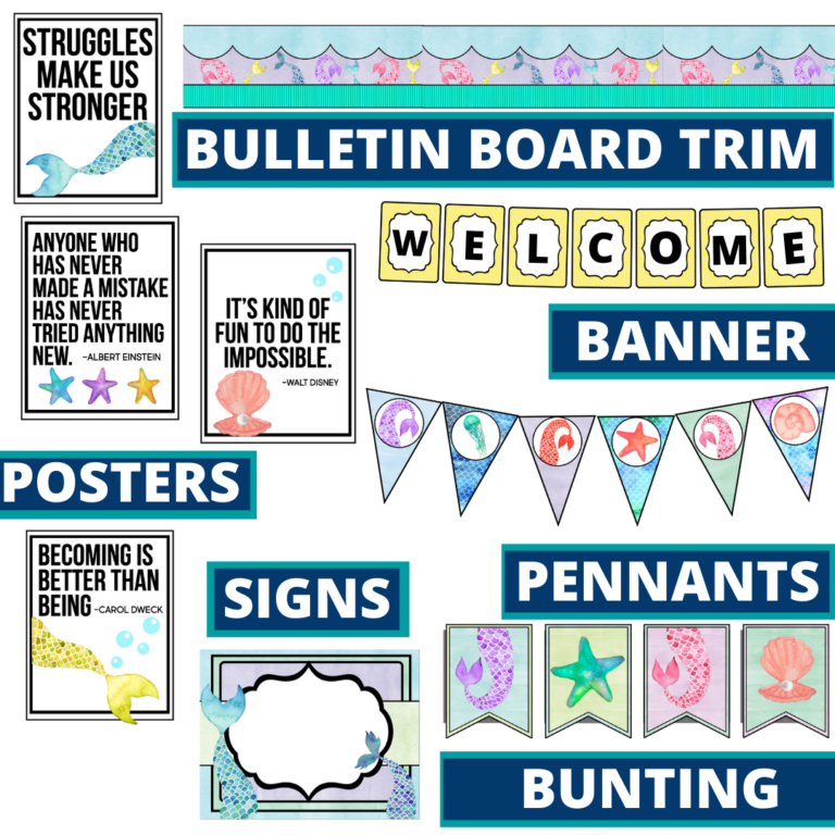 Mermaid Classroom Theme Ideas for Elementary Teachers in 2024 - Clutter ...