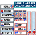 Patriotic Classroom Theme Ideas | Clutter-Free Classroom | by Jodi Durgin