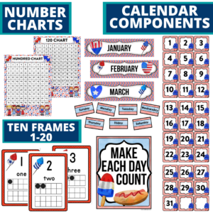 Patriotic Classroom Theme Ideas | Clutter-Free Classroom | by Jodi Durgin