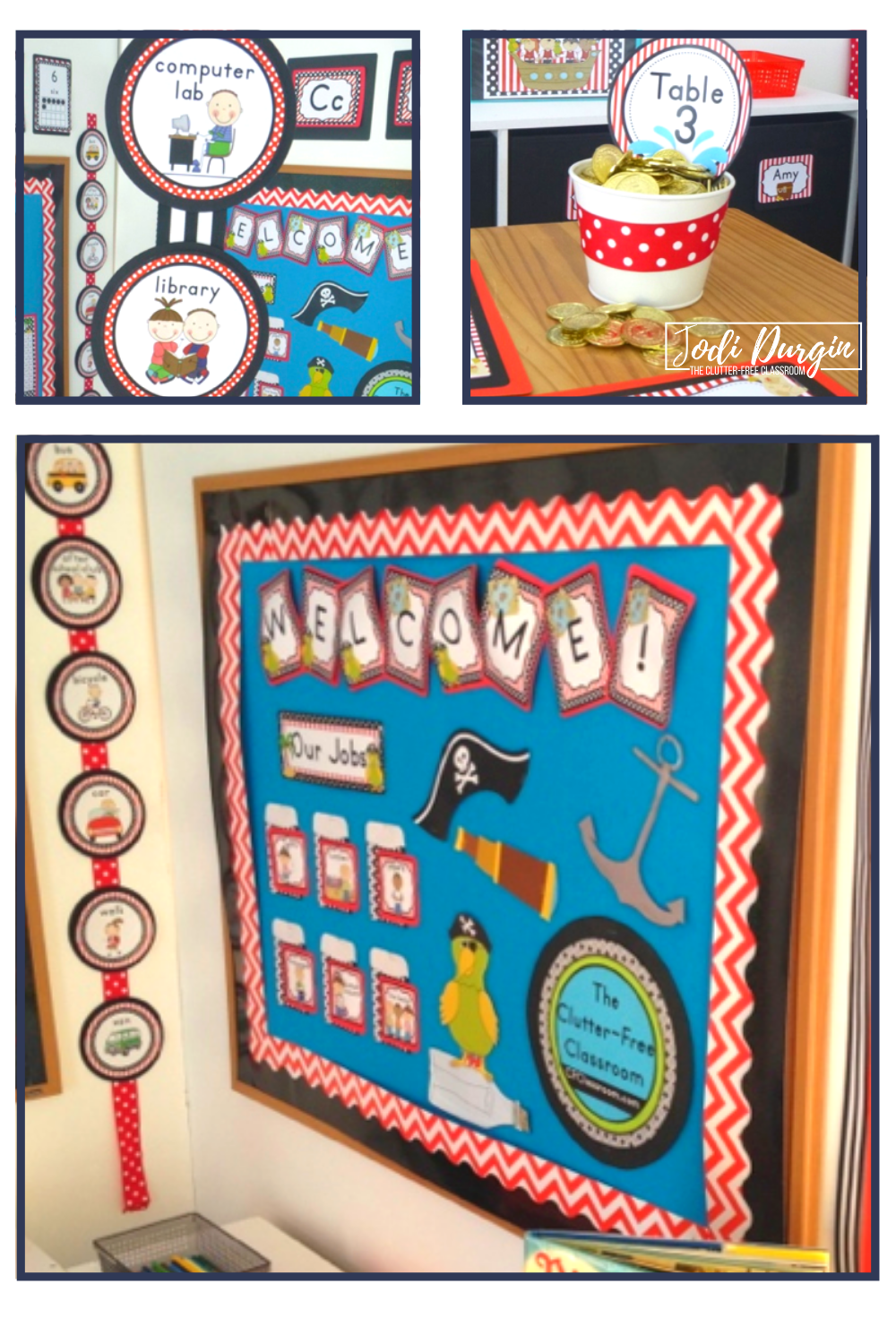 Pirate Classroom Theme Ideas | Clutter-Free Classroom | by Jodi Durgin
