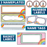 Rainbow Classroom Theme Ideas - Clutter-Free Classroom | by Jodi Durgin