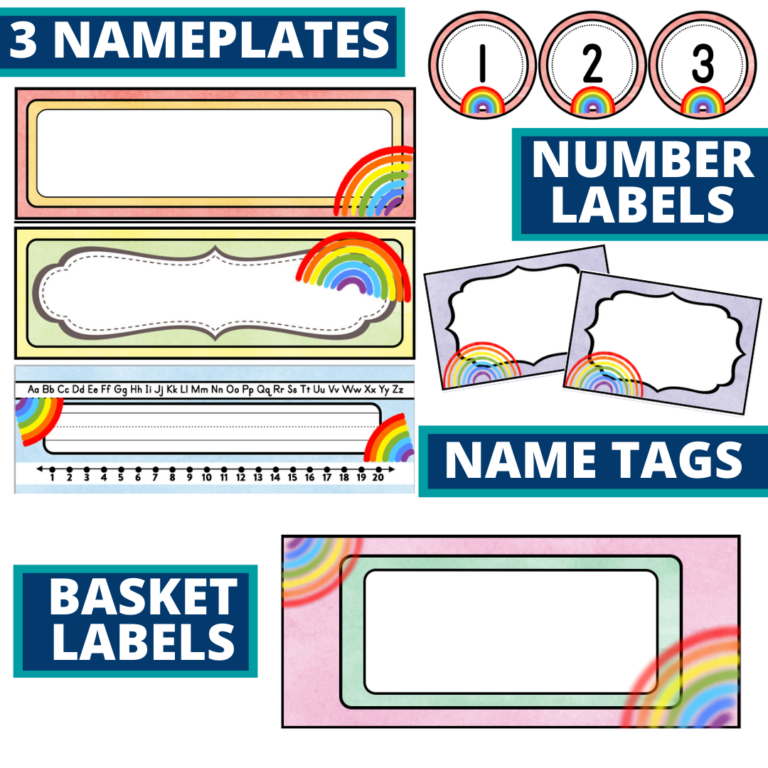 Rainbow Classroom Theme Ideas - Clutter-Free Classroom | by Jodi Durgin