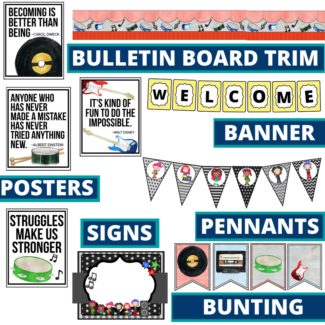 Rock and Roll Classroom Theme Ideas for Elementary Teachers in 2026 ...