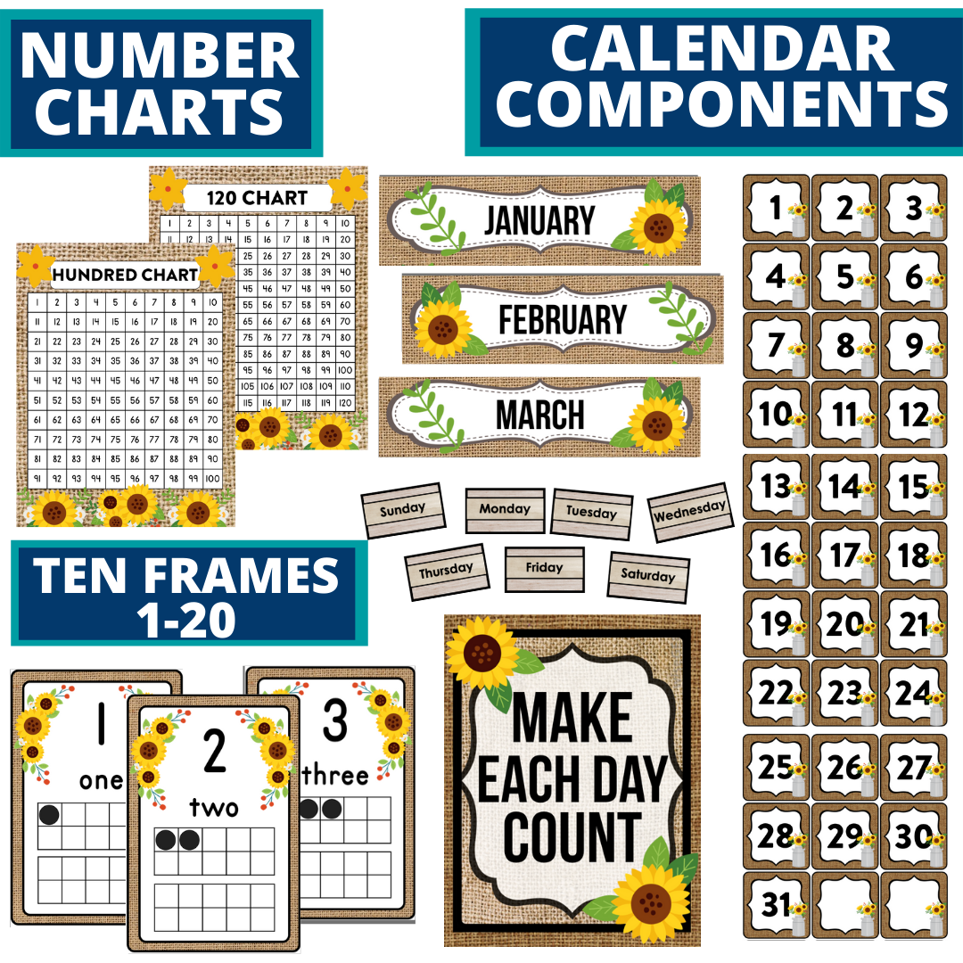 Sunflower Classroom Theme Ideas - Clutter-Free Classroom | by Jodi Durgin