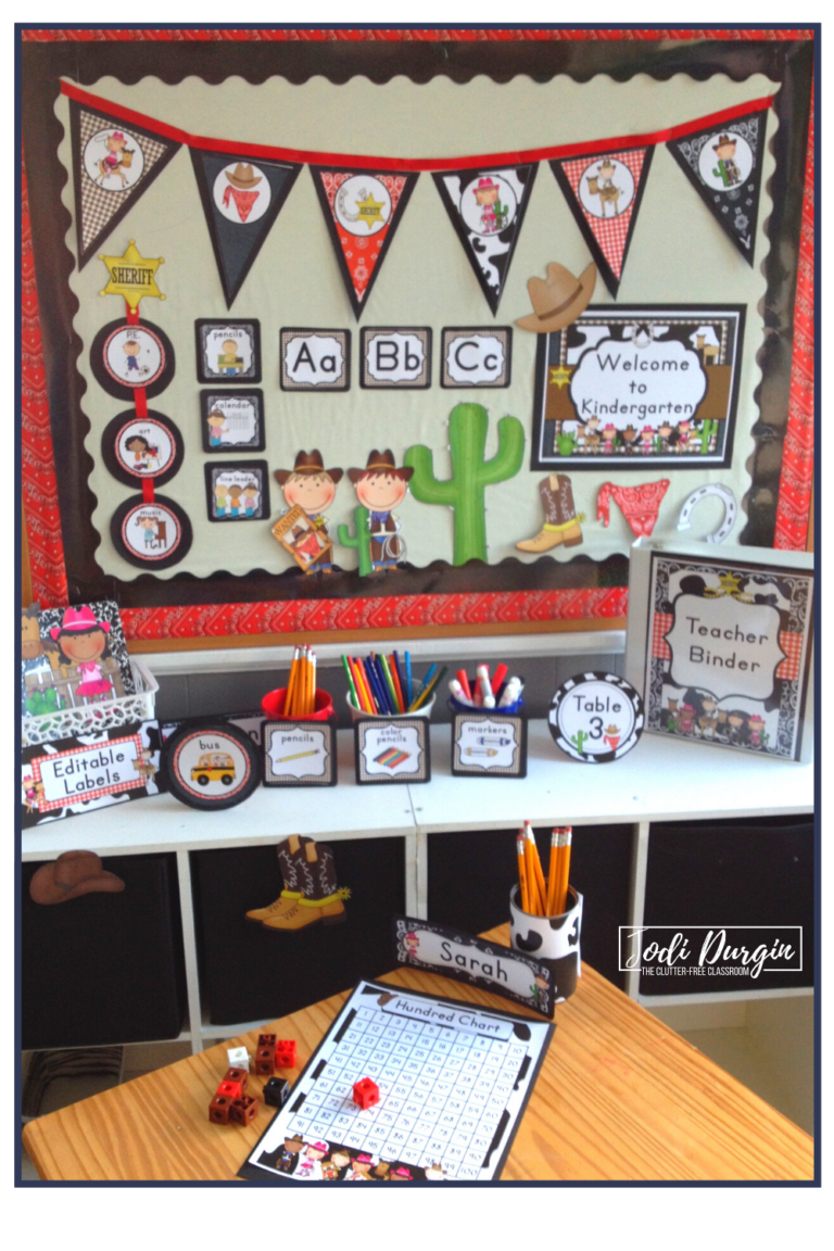 Western Classroom Theme Ideas - Clutter-Free Classroom | by Jodi Durgin
