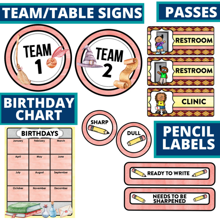 Wizard Classroom Theme Ideas - Clutter-Free Classroom | by Jodi Durgin