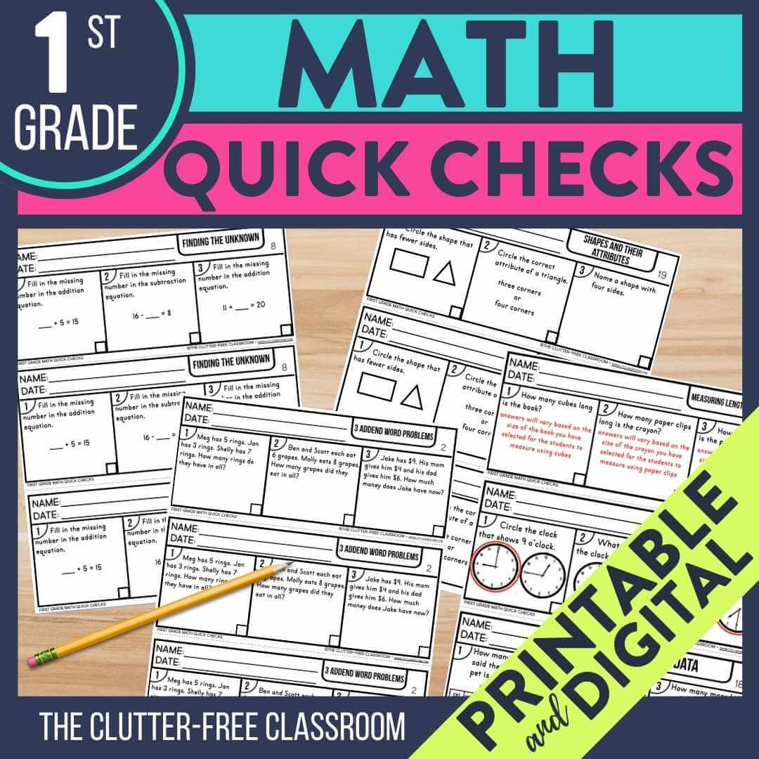 First Grade Math Activities for 2026 - Teaching with Jodi Durgin and ...