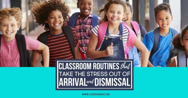 Classroom Arrival and Dismissal Procedures and Routines for Elementary ...