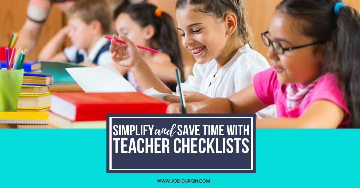 Teacher Checklists: The Secret to Cracking the Classroom Management ...