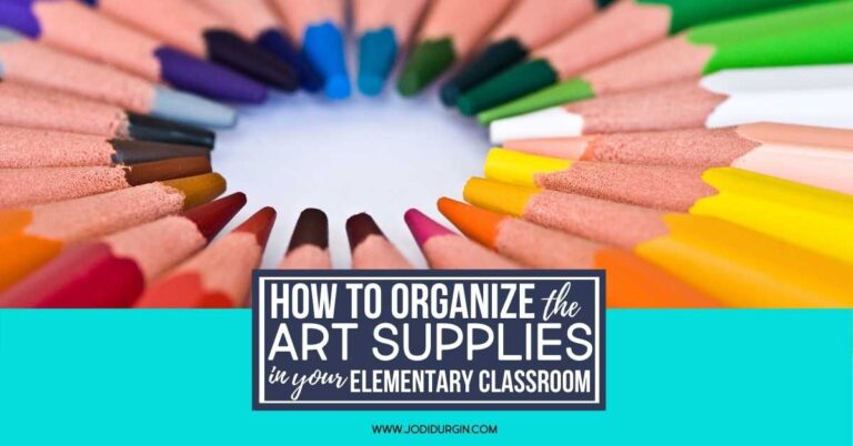 8 Tips for Organizing Art Supplies in the Classroom - Teaching with ...