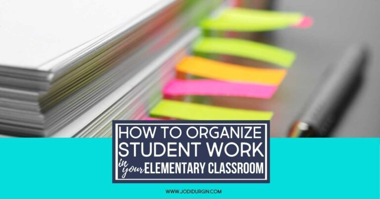 How to Organize Student Work in the Elementary Classroom in 2026 ...