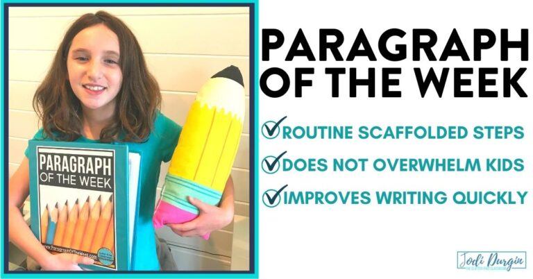 Paragraph Of The Week: Improve Student Writing Quickly & Easily in 2025 ...