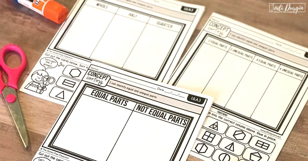 Math Sorting Activity Ideas for 1st, 2nd and 3rd Grade Teachers ...