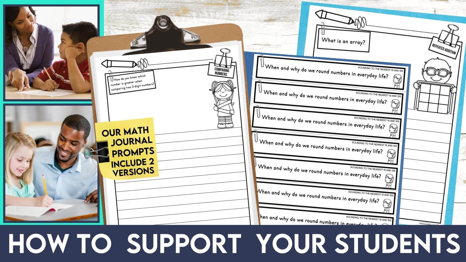 Writing Prompt Using a Math Equation- 3rd Grade - Christy Oundiciat