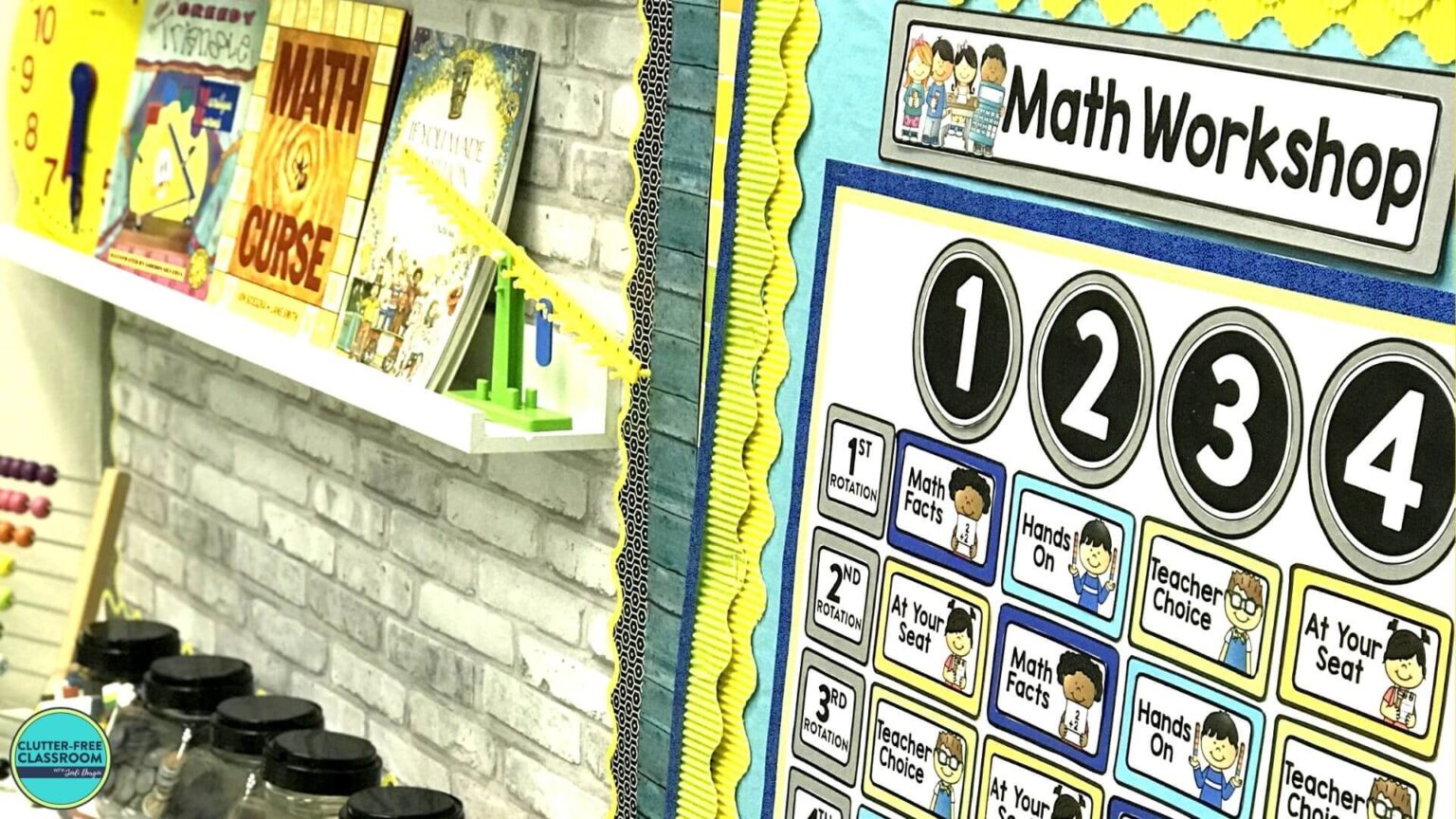 How to Use the Math Workshop with Guided Math Rotation Board - Teaching ...