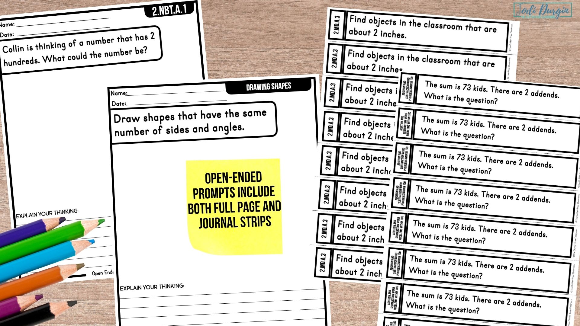 Open Ended Math Questions and Problems for Elementary Students ...