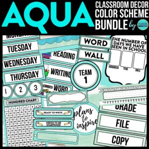 Aqua Classroom Decor Theme for Elementary Teachers in 2026 - Teaching ...