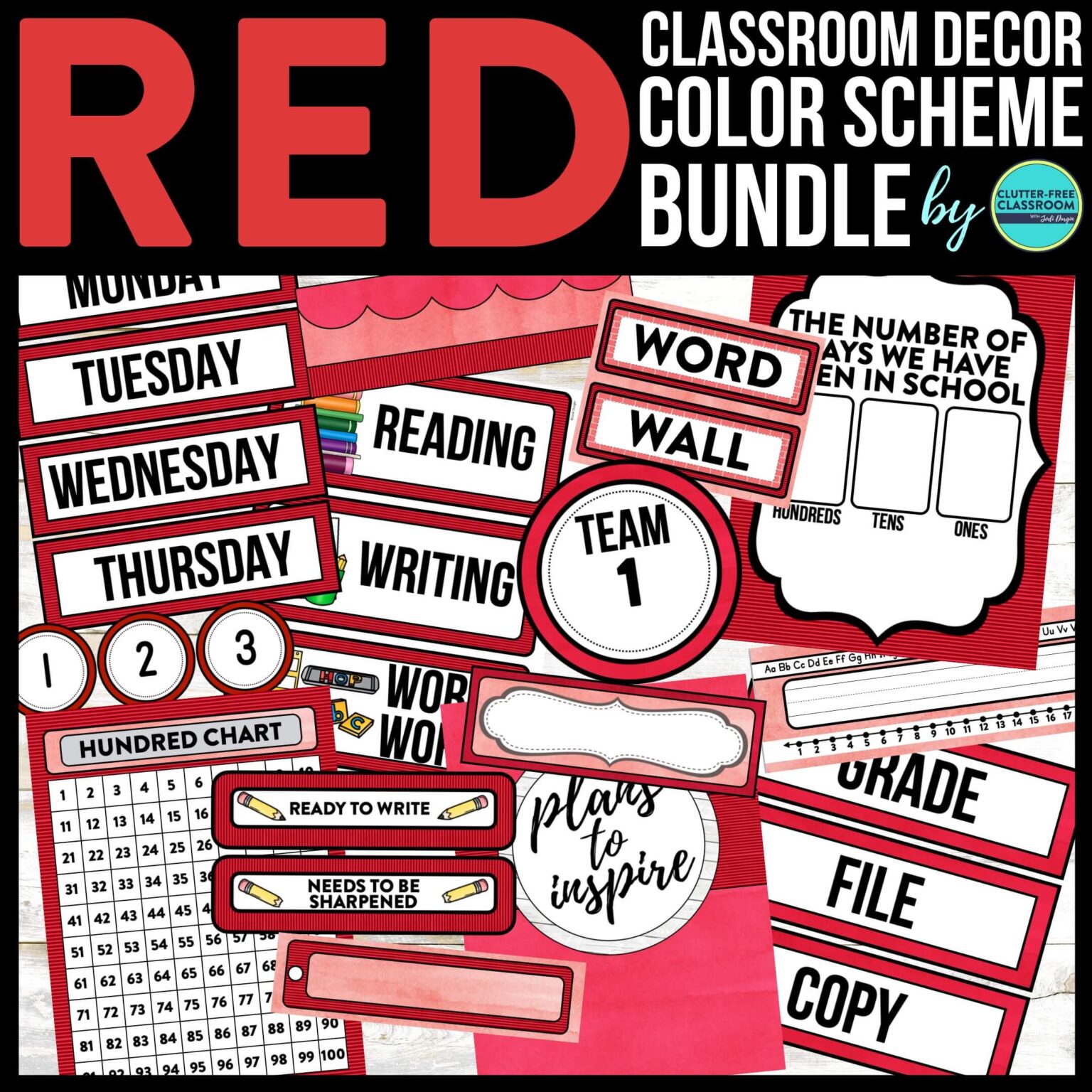 Red Classroom Decor Theme for Elementary Teachers in 2024 - Teaching ...