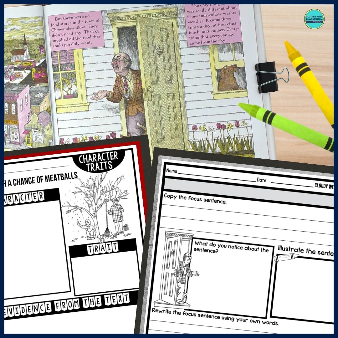 Cloudy With a Chance of Meatballs Activities and Lesson Plans for 2025 ...