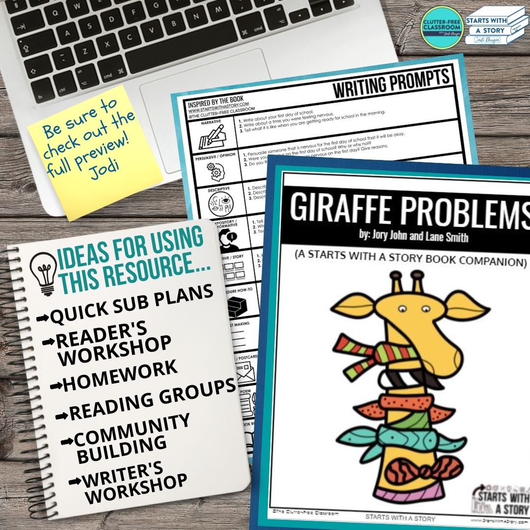 Giraffe Problems Activities and Lesson Plans for 2025 - Teaching with ...