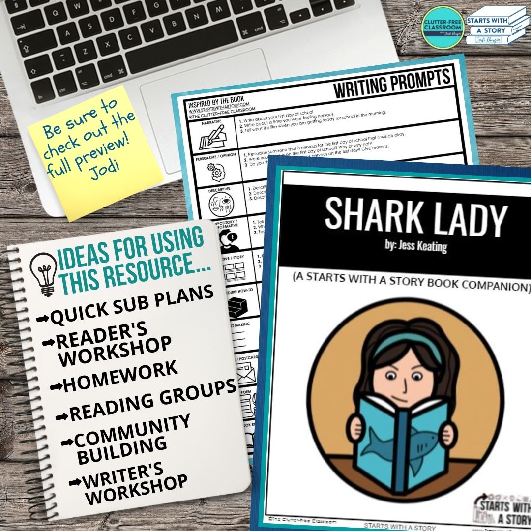 Shark Lady Activities and Lesson Plans for 2025 - Teaching with Jodi ...