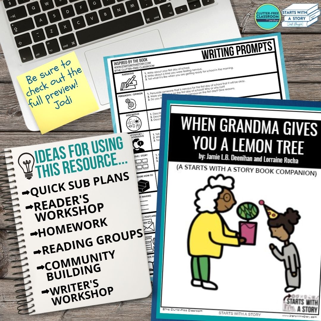 When Grandma Gives You a Lemon Tree Activities and Lesson Plans for ...