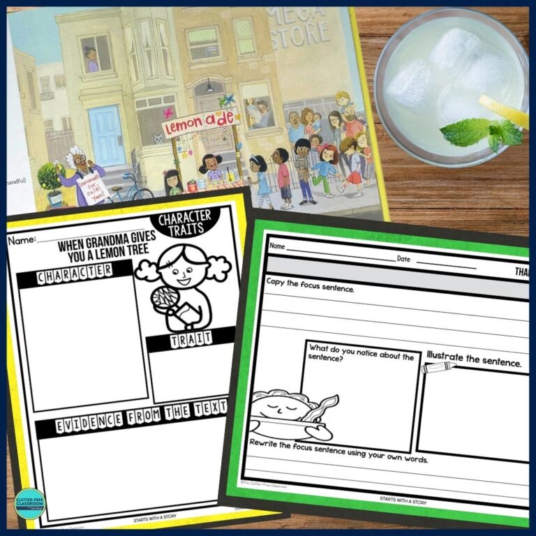 When Grandma Gives You a Lemon Tree Activities and Lesson Plans for ...