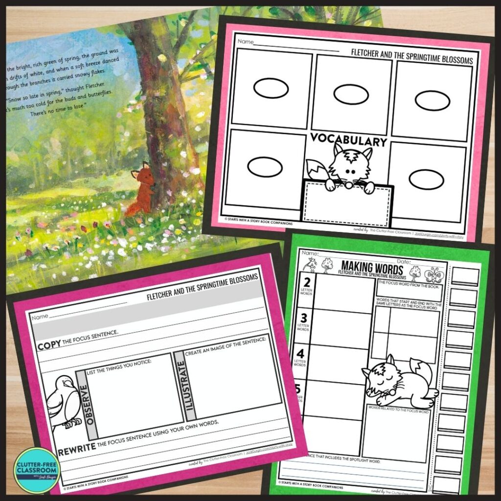 Fletcher and the Springtime Blossoms Activities and Lesson Plans for ...