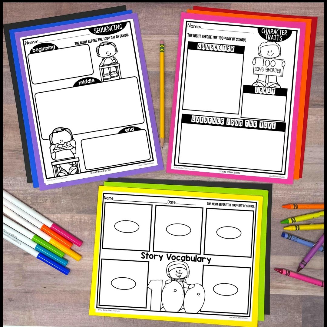 The Night Before the 100th Day of School Activities and Lesson Plans ...