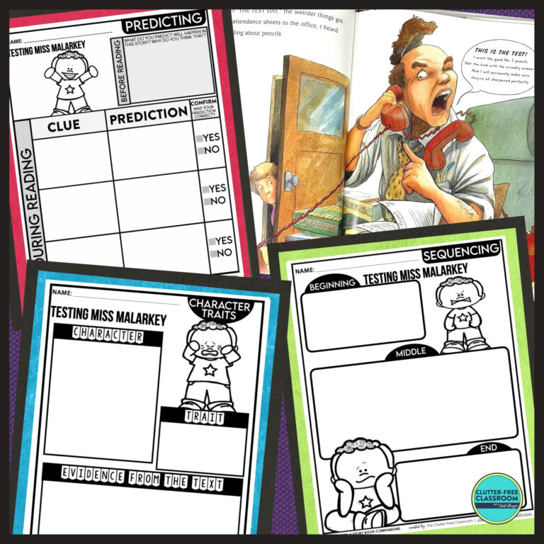 Testing Miss Malarkey Activities and Lesson Plans for 2025 - Teaching ...