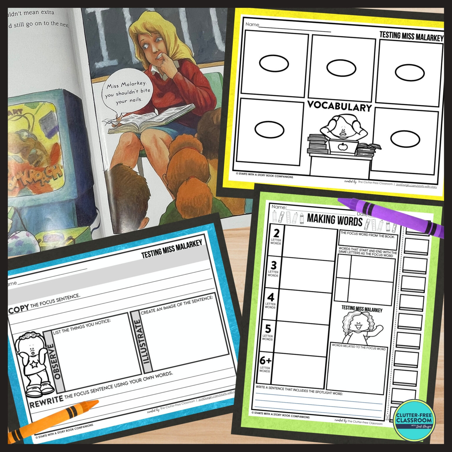 Testing Miss Malarkey Activities and Lesson Plans for 2025 - Teaching ...