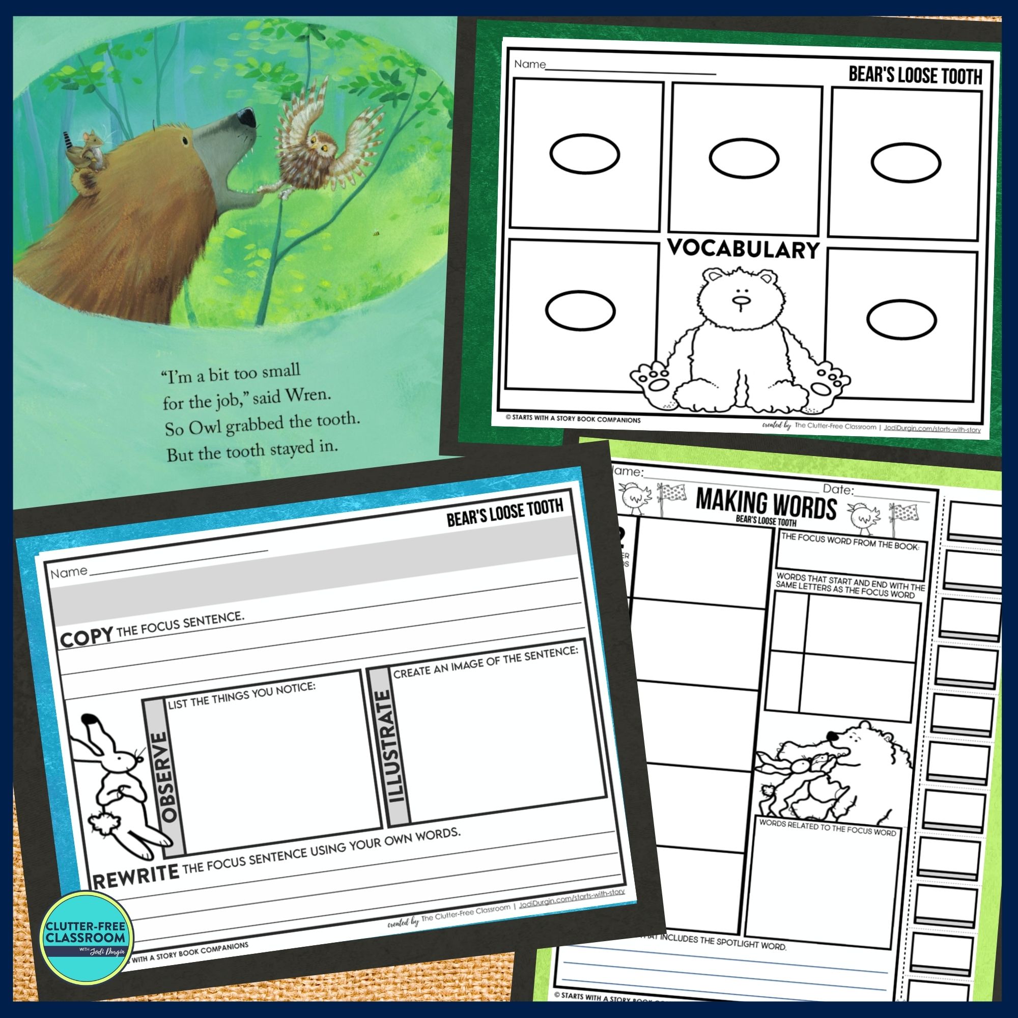 Bear's Loose Tooth Activities and Lesson Plans for 2025 - Teaching with ...