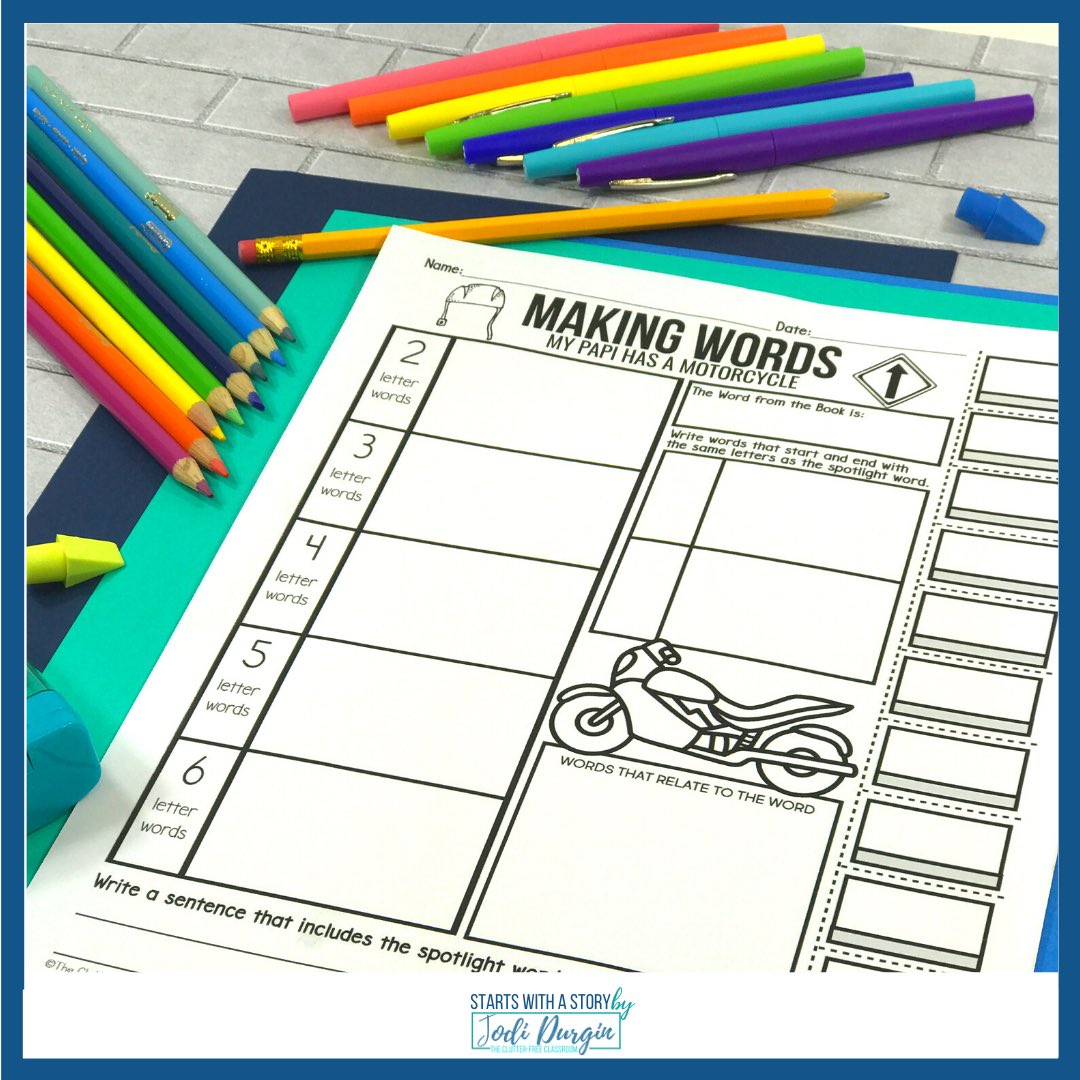 My Papi Has a Motorcycle Activities and Lesson Plans for 2025 ...