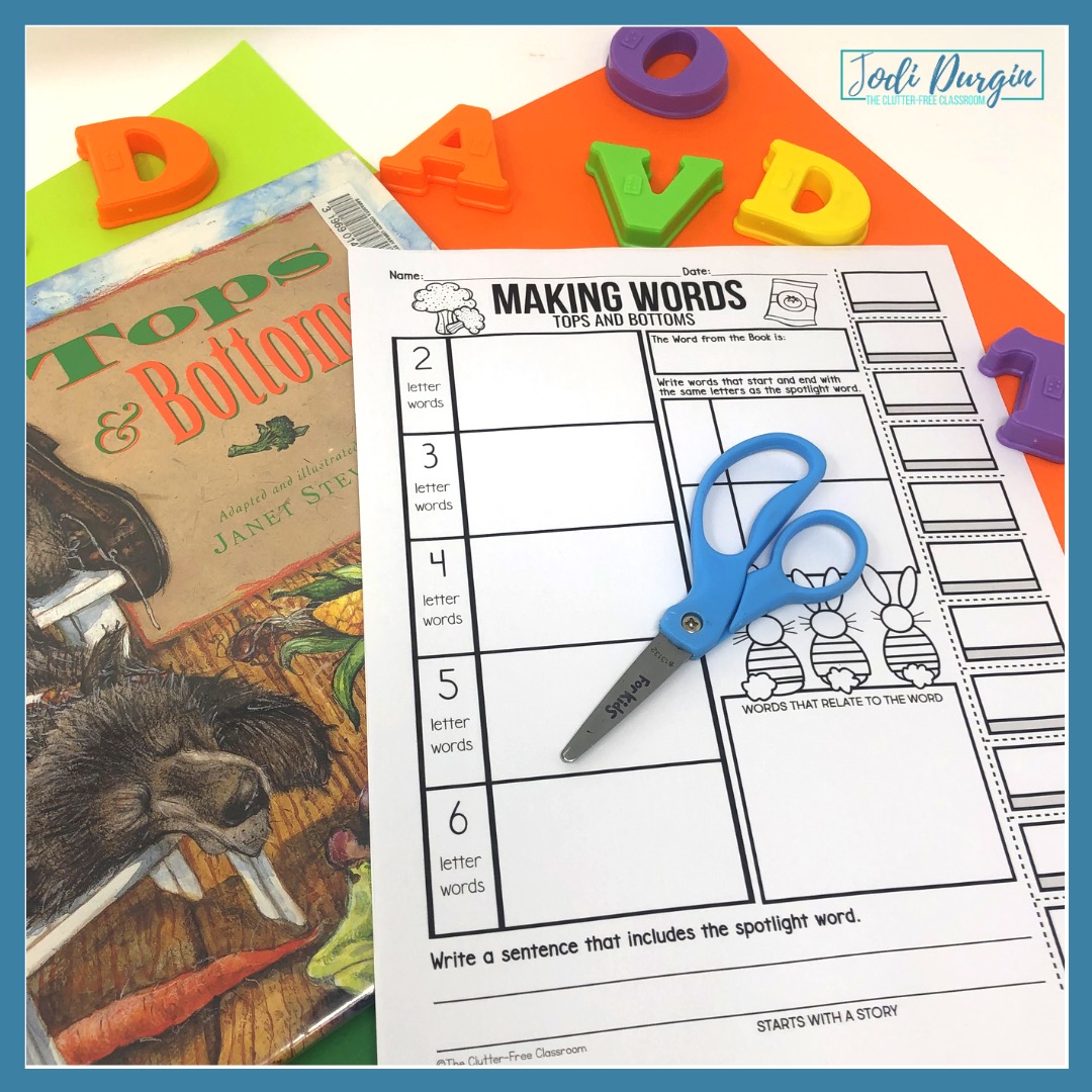 Tops and Bottoms Activities and Lesson Plans for 2025 - Teaching with ...