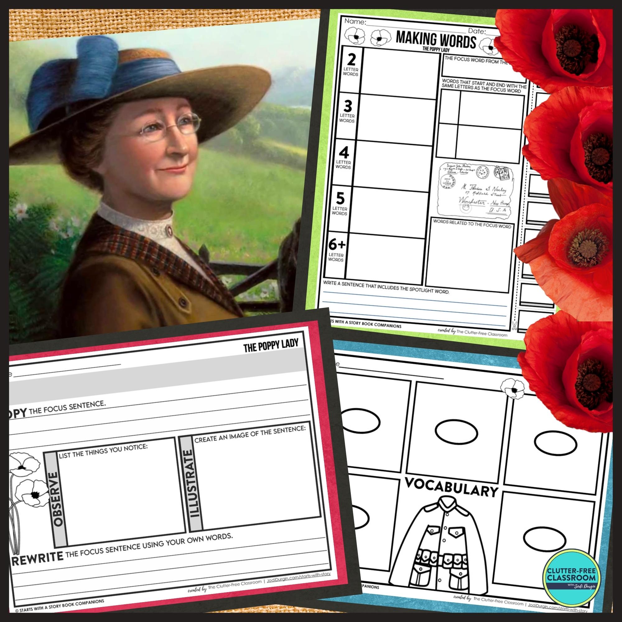 The Poppy Lady Activities and Lesson Plans for 2025 - Teaching with ...