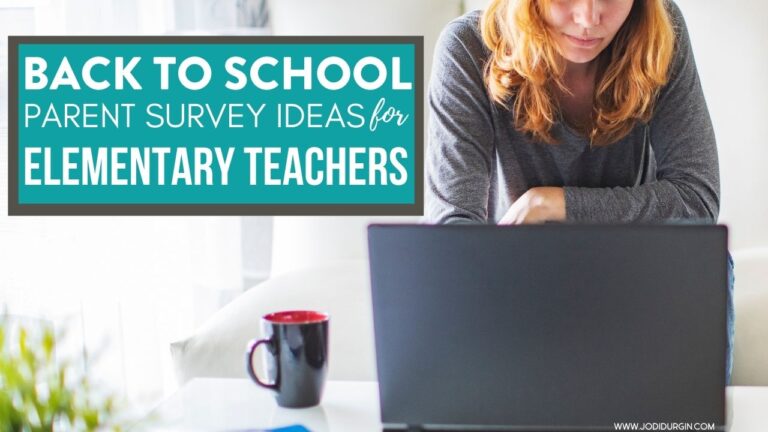 Back to School Parent Survey: A Tool for Getting to Know Students in ...