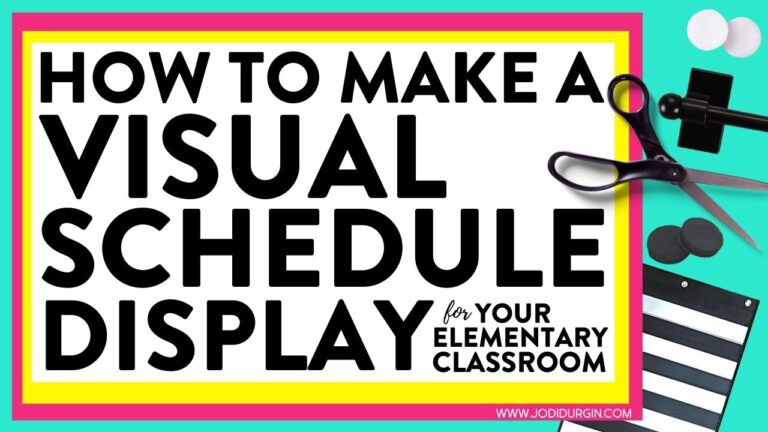 Visual Classroom Schedule Display for Elementary Teachers in 2025 ...