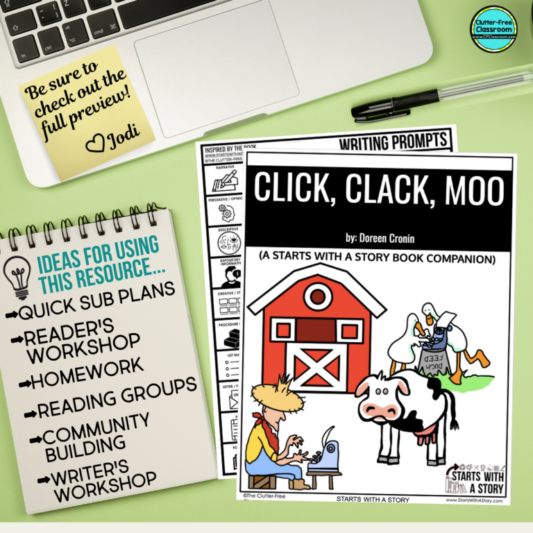 Click Clack Moo Activities and Lesson Plans for 2025 - Teaching with ...