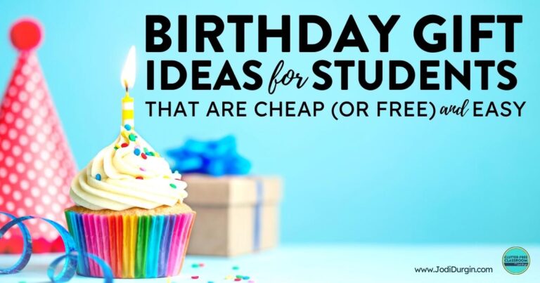 Birthday Gift for Students: Ideas for Elementary Teachers in 2026 ...